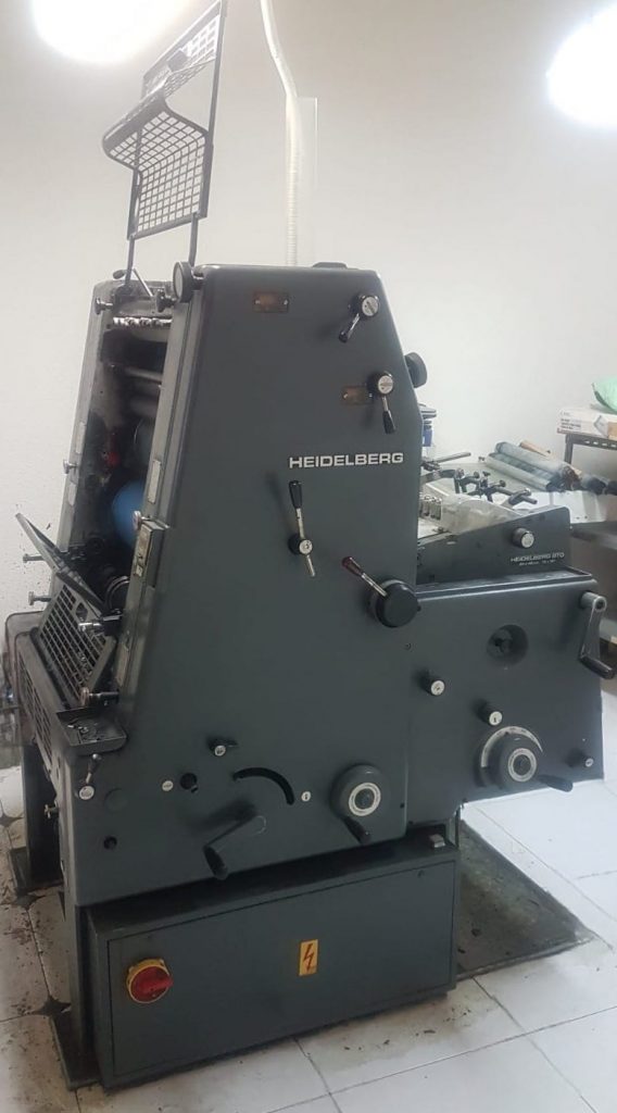 Máquina de impresión offset Heidelberg GTO 46 - Maquinaria Gráfica Montijo